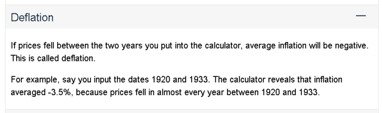 Inflation Calculators and equations – Signals & Systems