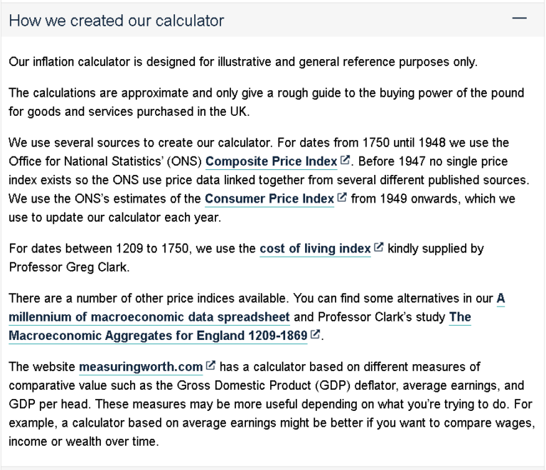 Inflation Calculators and equations – Electrical Engineering and ...