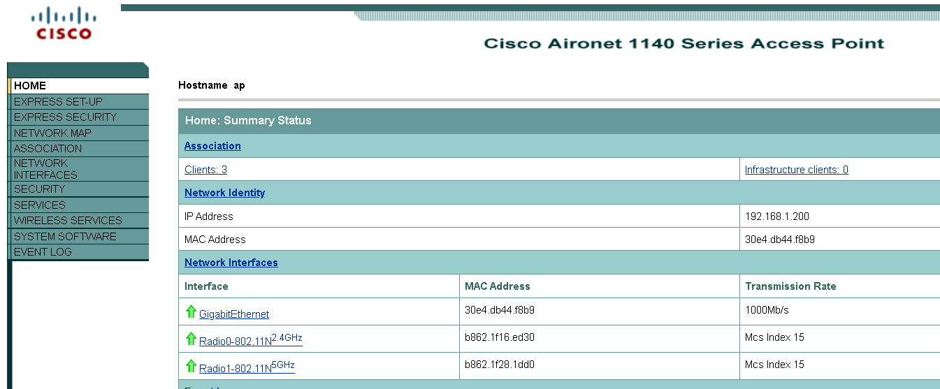 Programming the Cisco AP 1142 to operate as an Autonomous Access Point ...